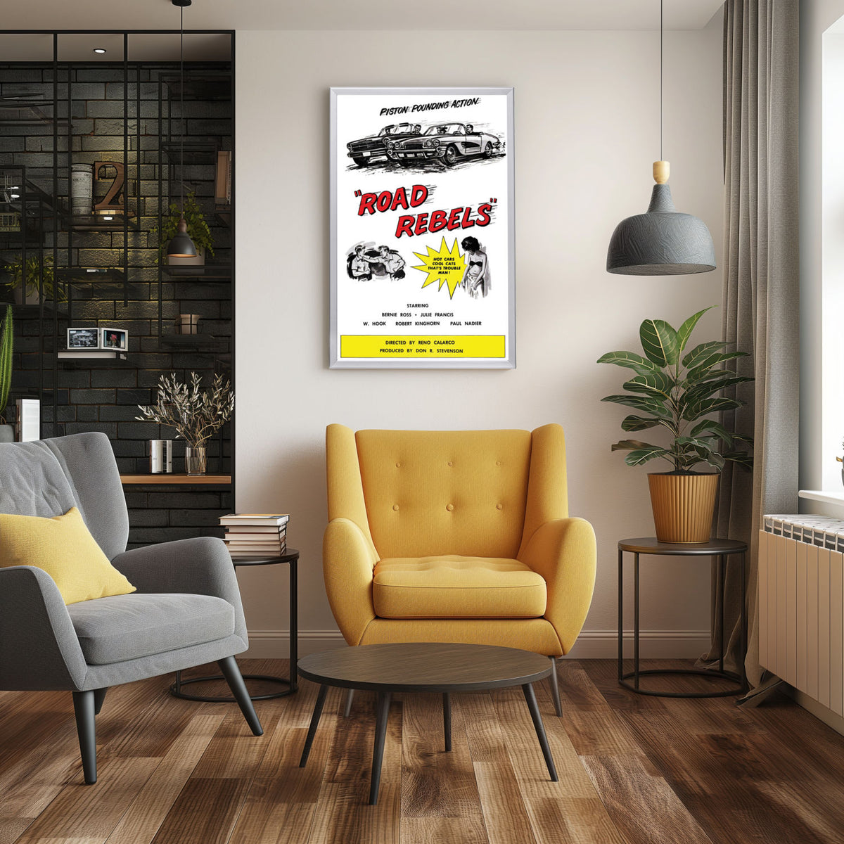 "Road Rebels" (1964) Framed Movie Poster – MoviePosterFrames.com