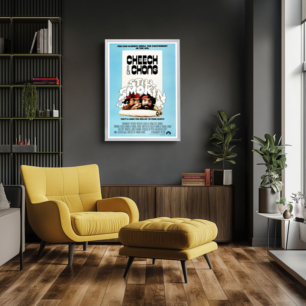 "Cheech and Chong Still Smokin" (1983) Framed Movie Poster – MoviePosterFrames.com
