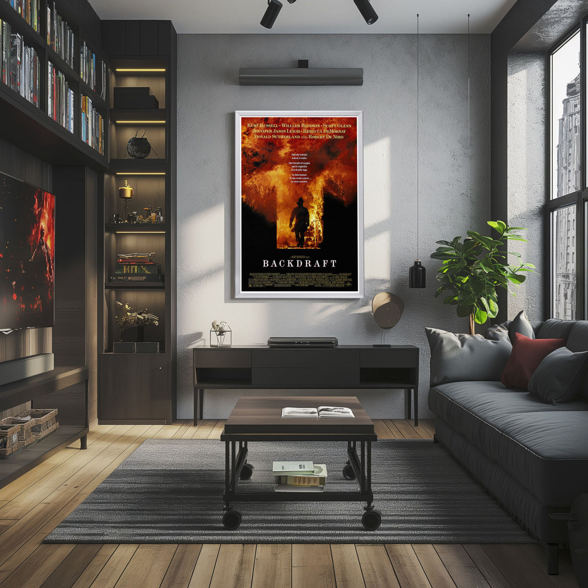 "Backdraft" (1991) Framed Movie Poster – MoviePosterFrames.com