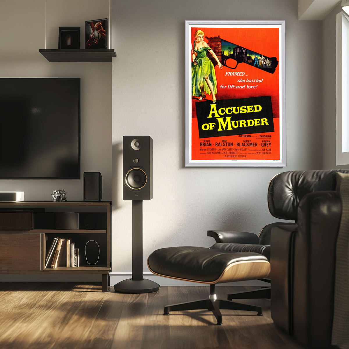"Accused Of Murder" (1956) Framed Movie Poster – MoviePosterFrames.com