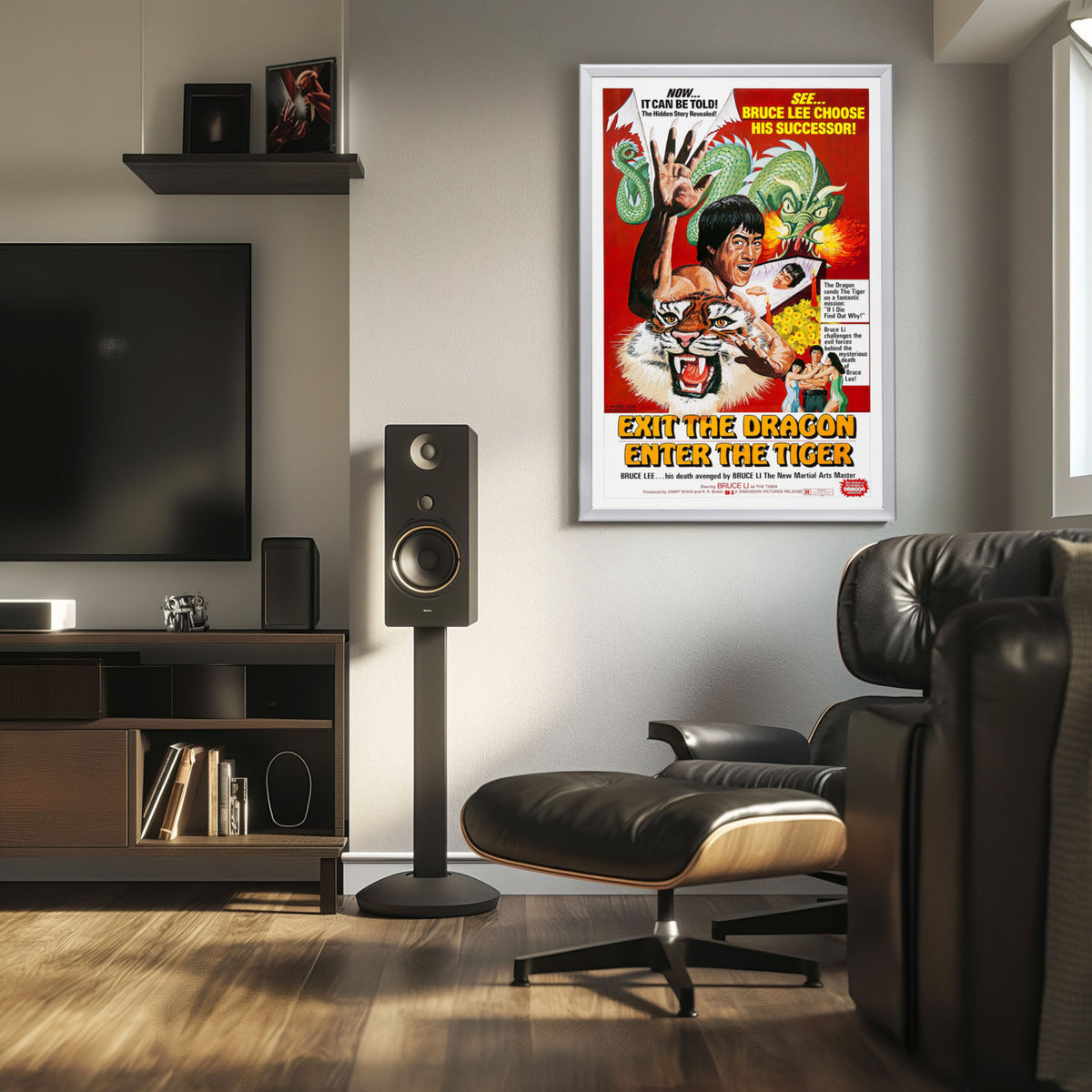 "Exit the Dragon, Enter The Tiger" (1976) Framed Movie Poster ...