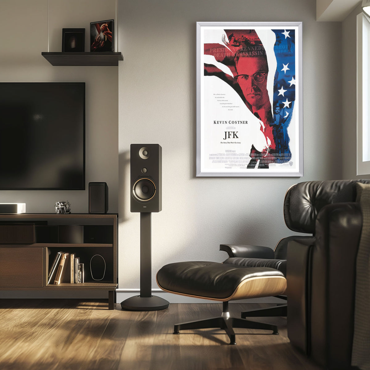 "JFK" (1991) Framed Movie Poster – MoviePosterFrames.com