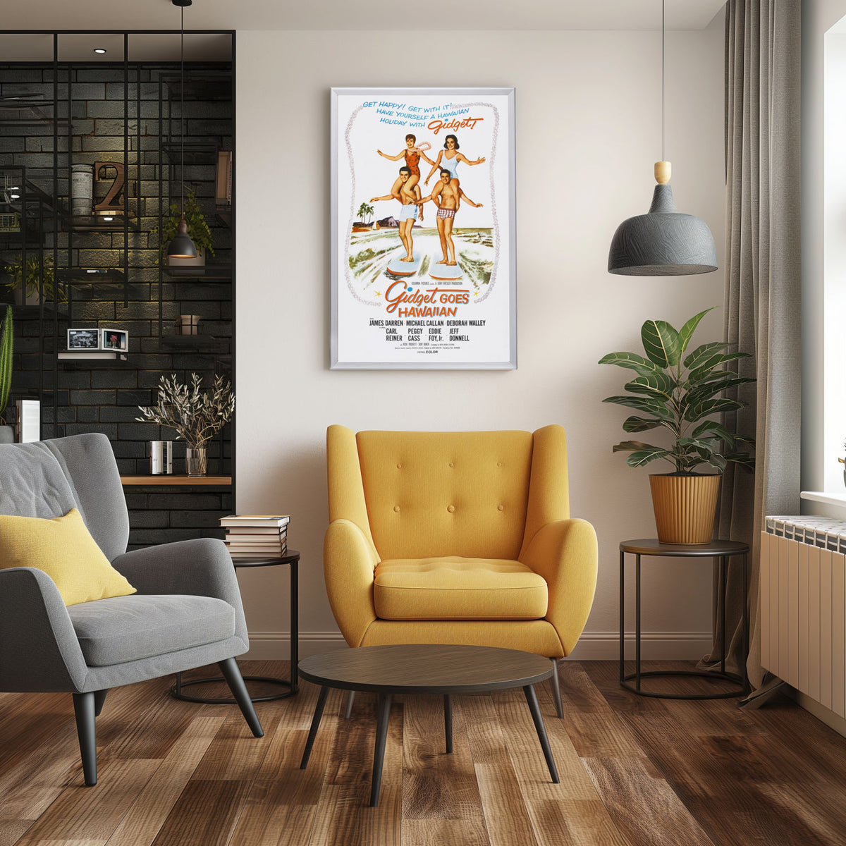 "Gidget Goes Hawaiian" (1961) Framed Movie Poster – MoviePosterFrames.com