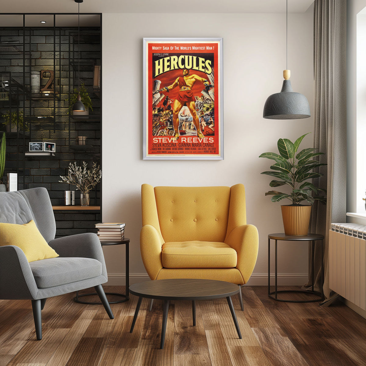 "Hercules" (1958) Framed Movie Poster – MoviePosterFrames.com