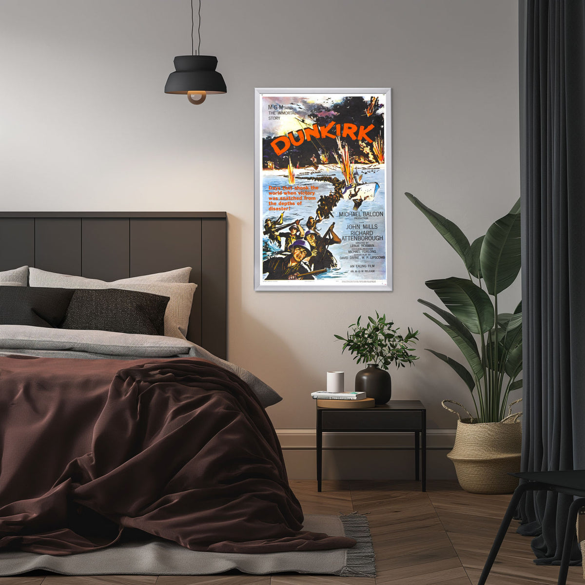 "Dunkirk" (1958) Framed Movie Poster – MoviePosterFrames.com