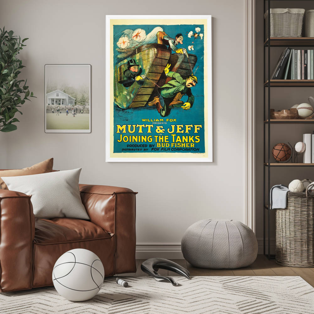 "Joining The Tanks" (1918) Framed Movie Poster – MoviePosterFrames.com