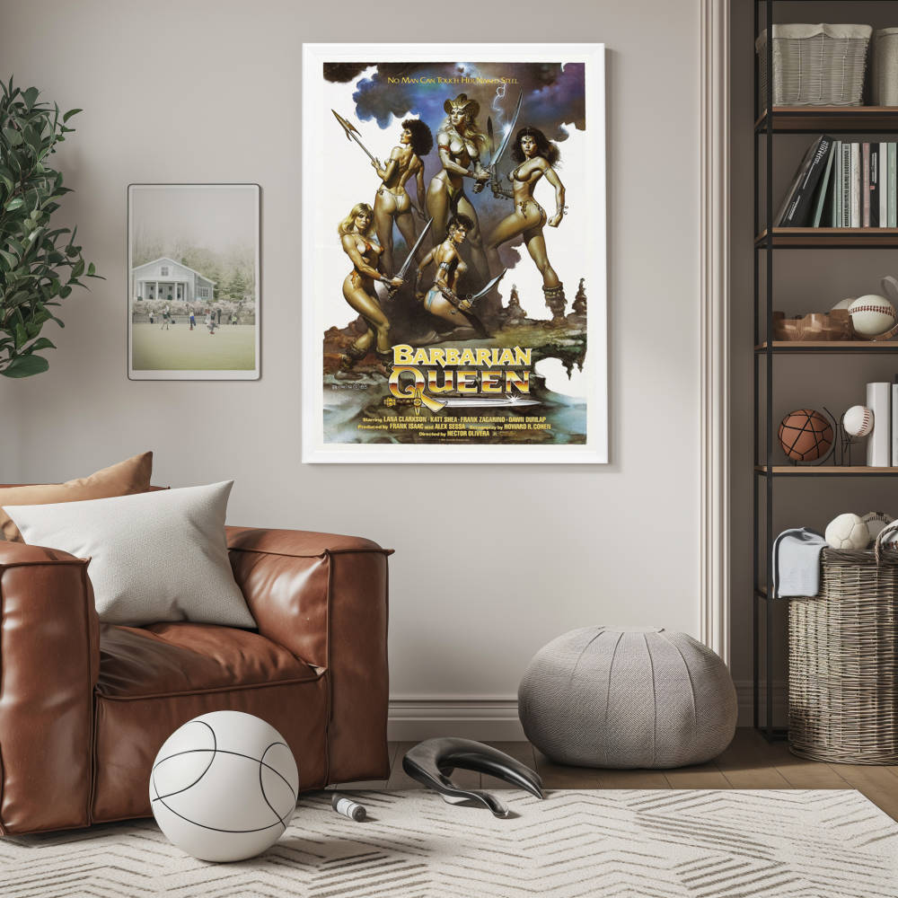 "Barbarian Queen" (1985) Framed Movie Poster – MoviePosterFrames.com