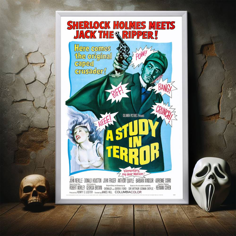 "Study In Terror" (1965) Framed Movie Poster – MoviePosterFrames.com