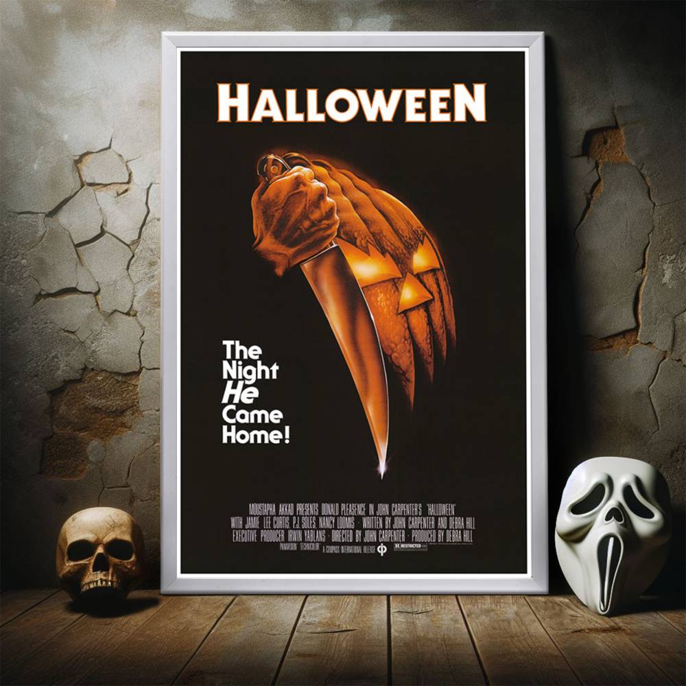 "Halloween" (1978) Framed Movie Poster – MoviePosterFrames.com
