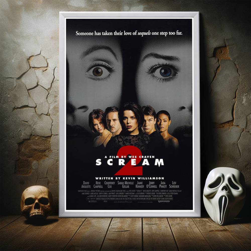 "Scream 2" (1997) Framed Movie Poster – MoviePosterFrames.com