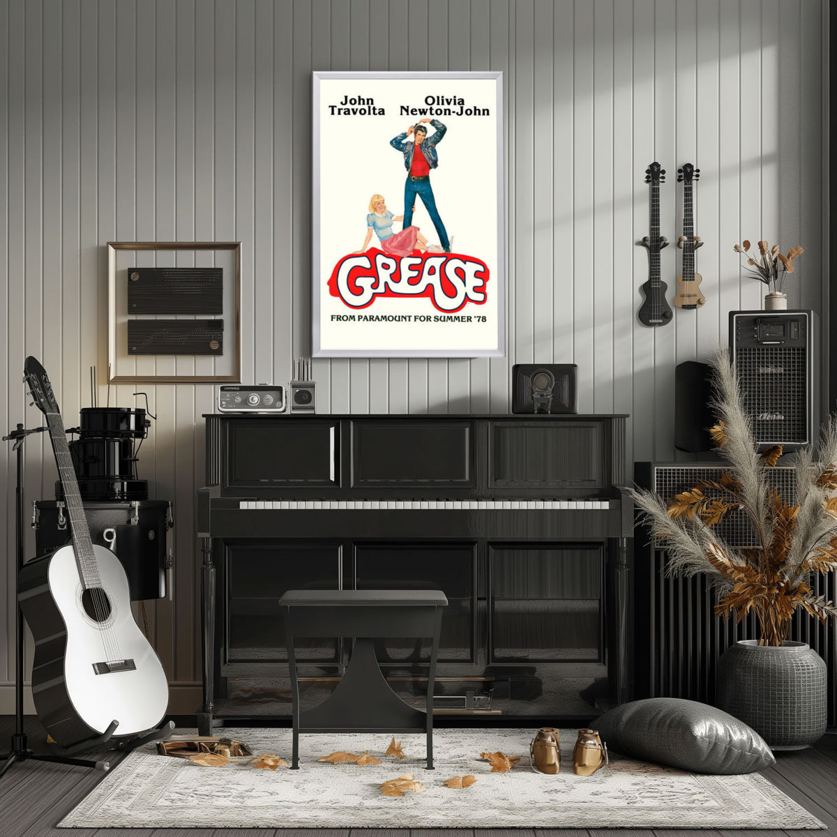"Grease" (1978) Framed Movie Poster – MoviePosterFrames.com