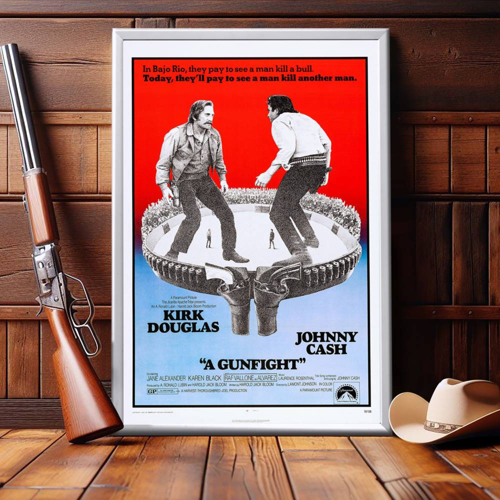 "Gunfight" (1971) Framed Movie Poster – MoviePosterFrames.com