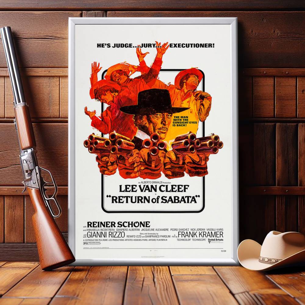 "Return Of Sabata" (1972) Framed Movie Poster – MoviePosterFrames.com